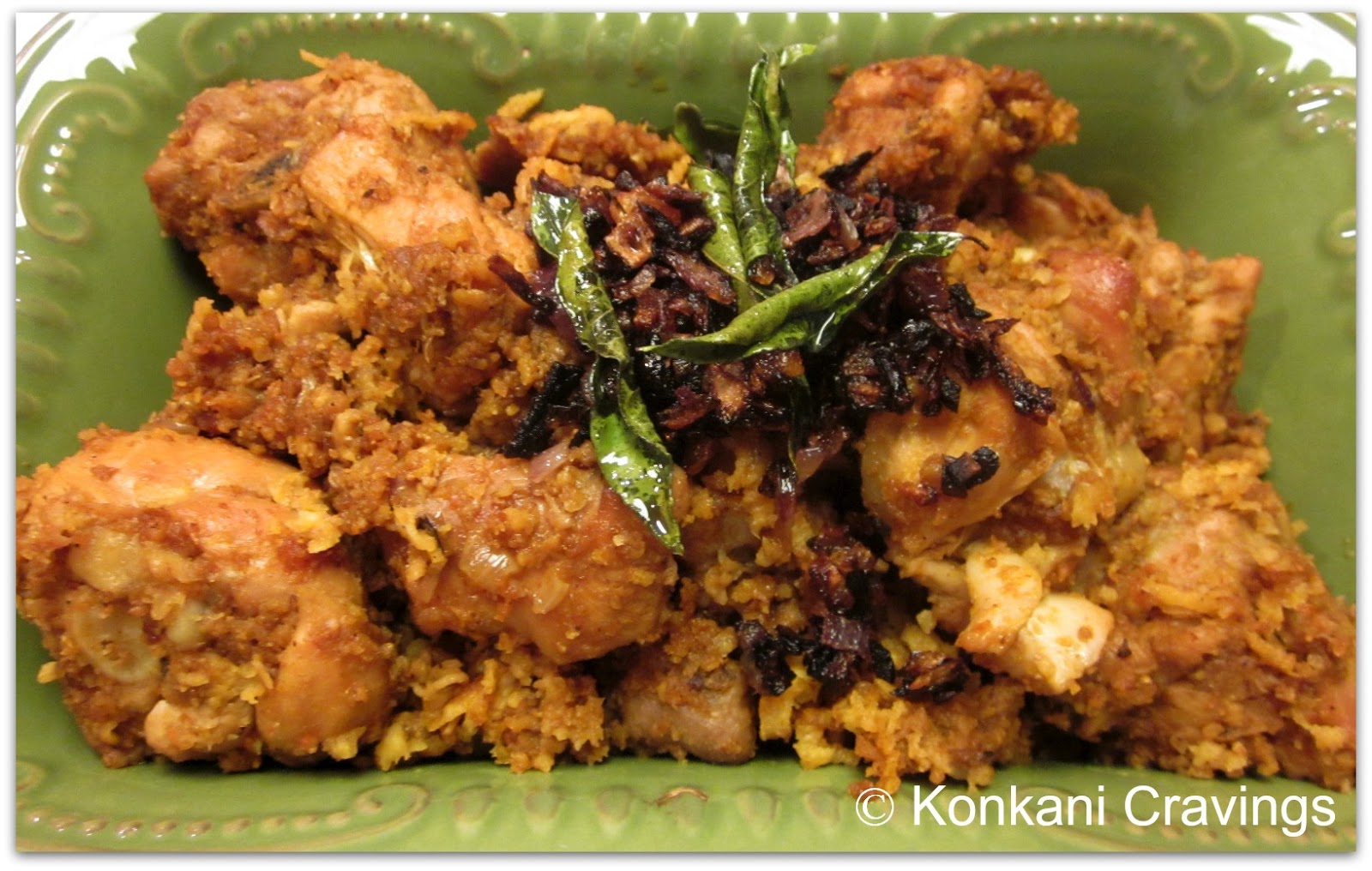 KONKANI CRAVINGS: Kori Sukka (Chicken Sukka/ Chicken with coconut)