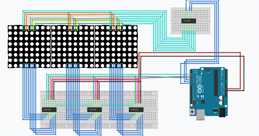 Tutorial Arduino Membuat Running Teks Dot Matrix 8x24 - TUTORIAl ARDUINO DAN ELEKTRONIKA