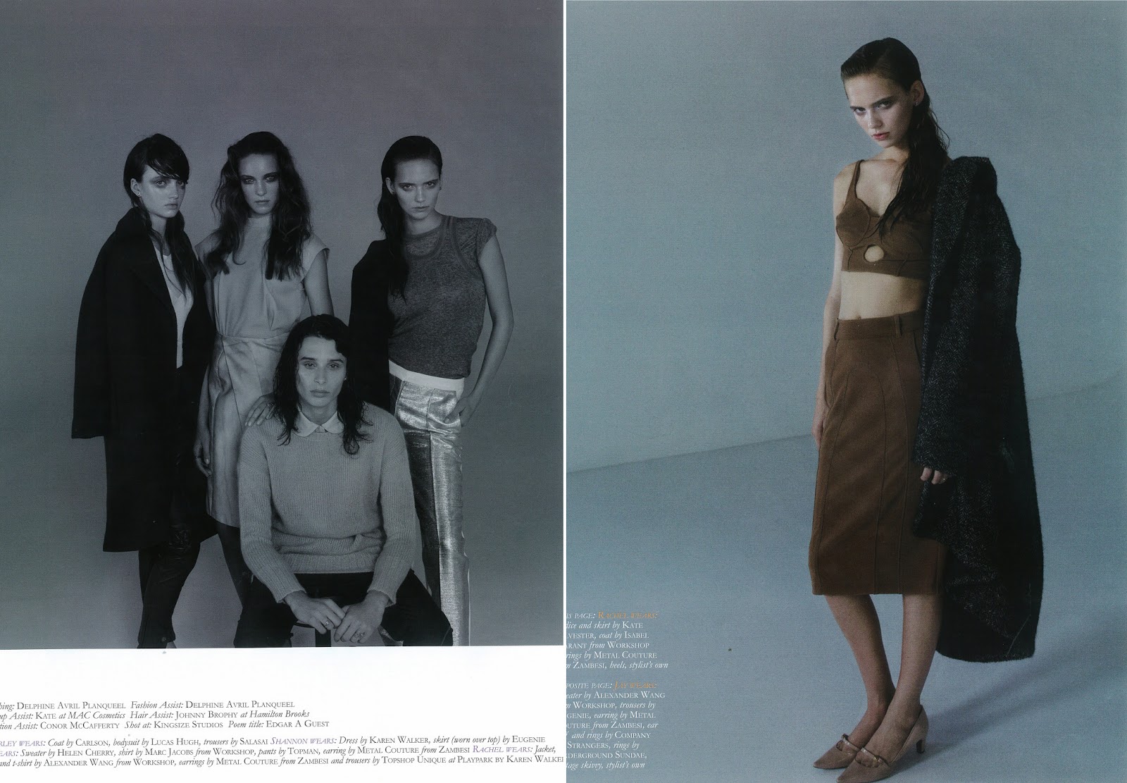 Kim Dawson Agency: Rachel Thomas in the April issue of Black Magazine