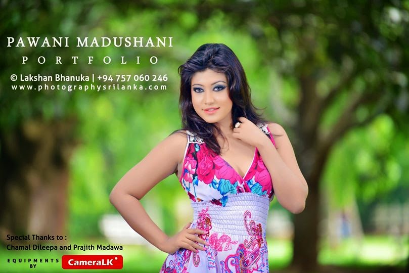 Srilankan hot actress Pawani Madushani in Saree