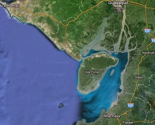 Los delfines de la isla Puná: Origen e historia de la isla Puná