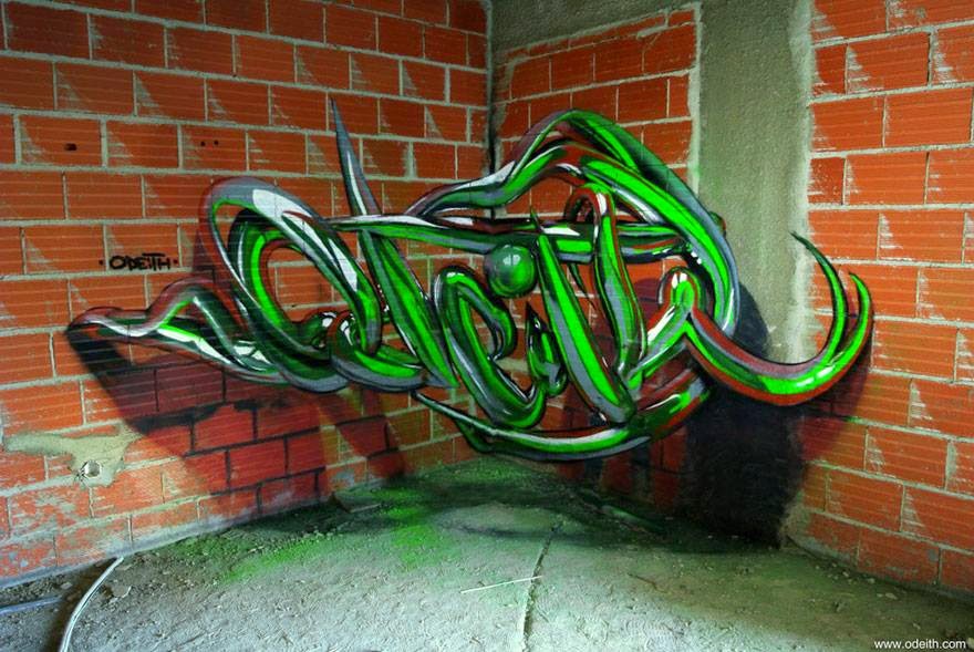 10 Lukisan Graffiti 3D Di Bucu Dinding Yang Super Cool..!!!