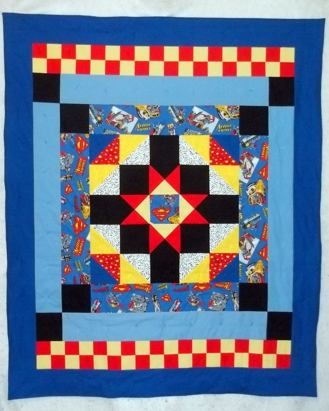 Traveling Quilter: Superman Quilt Delivered