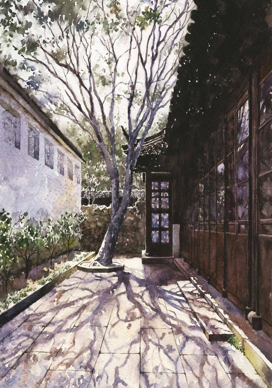 Xi GUO ~ Watercolor | Catherine La Rose ~ The Poet of Painting