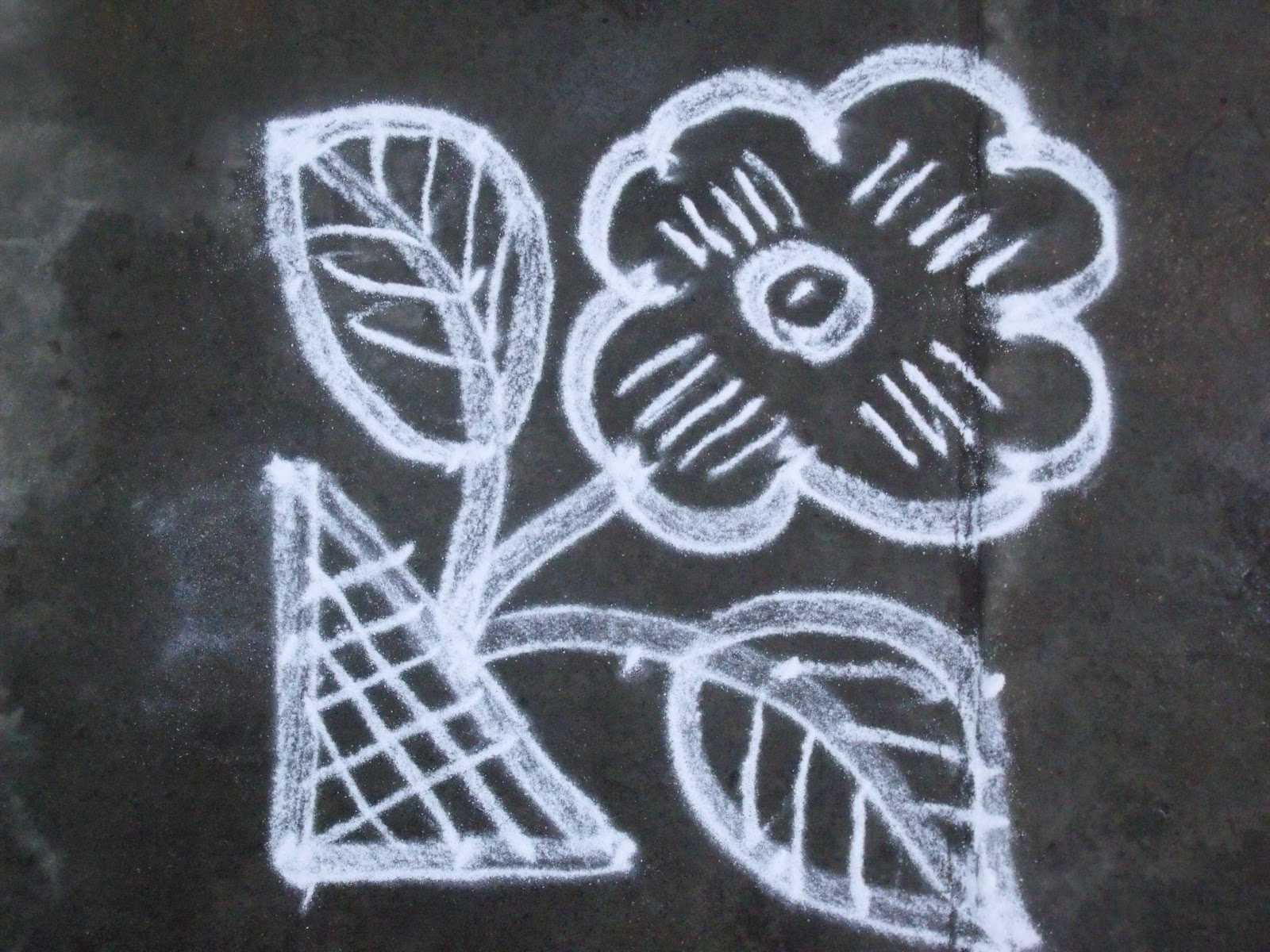 Rangoli designs/Kolam: S.No. 37 :-Simple Kolams