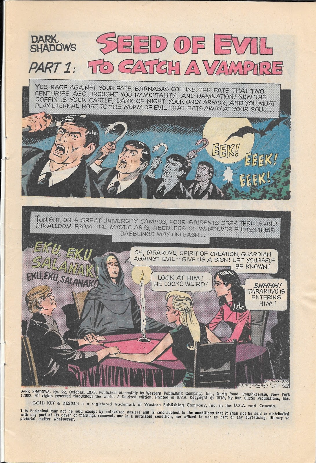 Shadows on the Wall: An Online Dark Shadows Fanzine: Dark Shadows Comic ...