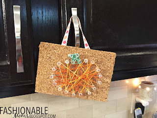 My Fashionable Designs: Pumpkin String Art with Push Pins!