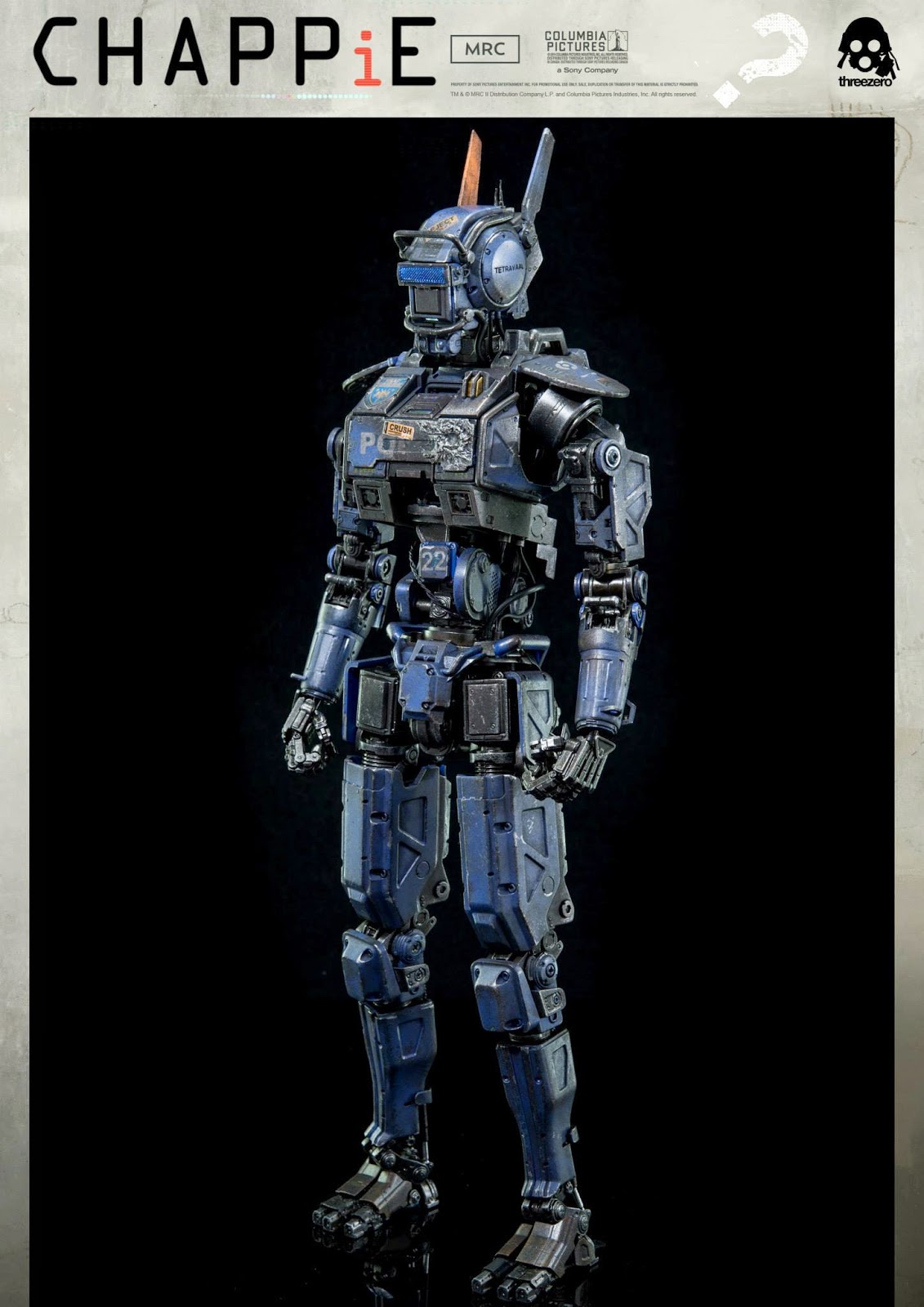 toyhaven: Recently Announced: ThreeZero 1/6th scale CHAPPiE 12-inch ...