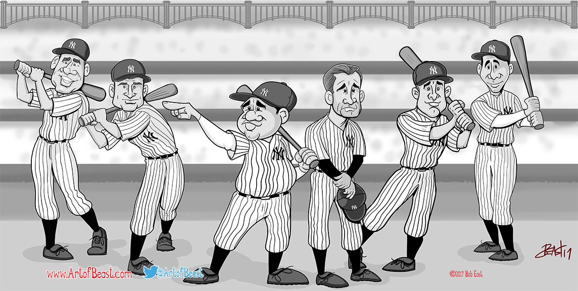 Art of Beast: 1927 Yankees. Murderer's Row. Combs, Koenig, Ruth, Gehrig ...