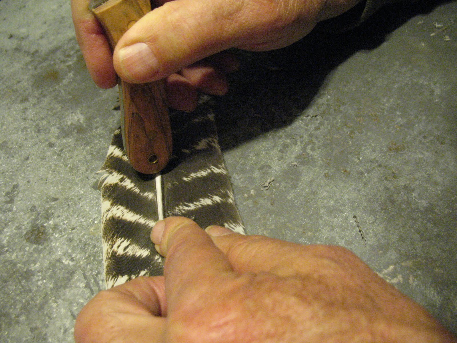 Sensible Survival: Making Arrow Fletchings from Whole Feathers