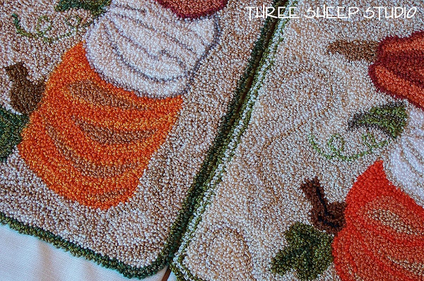 Three Sheep Studio: Thoughts On Thread - Punch Needle Embroidery...