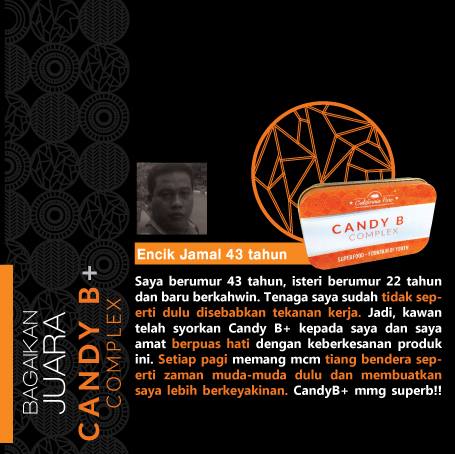 CANDY B+ COMPLEX CANDY B.CO ORIGINAL NEW PACKAGING - RM 150