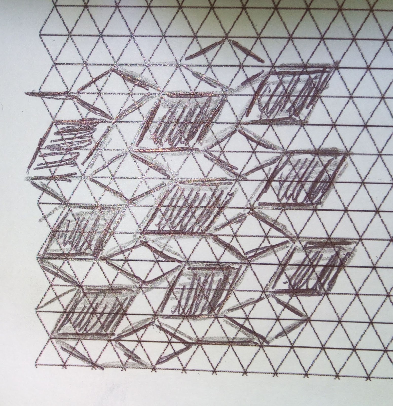 Natural Rhombus Herringbone Tessellation