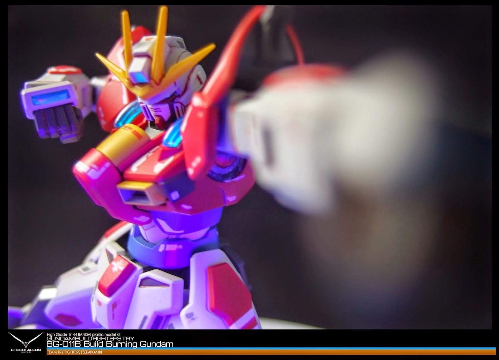 Painted Build: HGBF 1/144 Build Burning Gundam With Florescent Gloss Coat