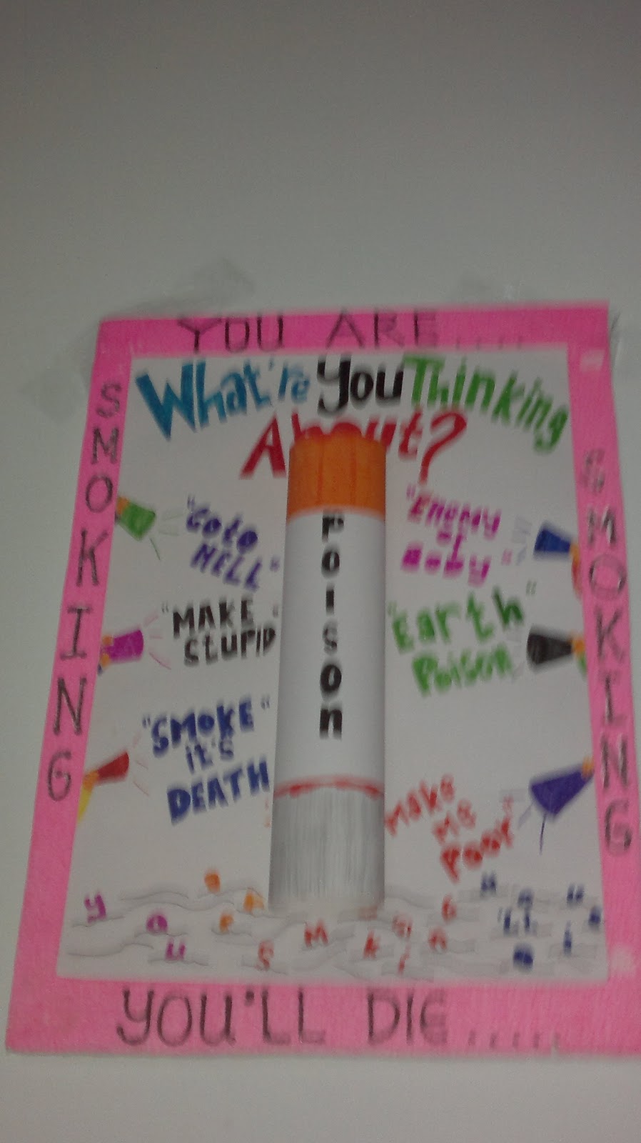 Mari Hijaukan Sekolah Kita: Poster Anti-Rokok