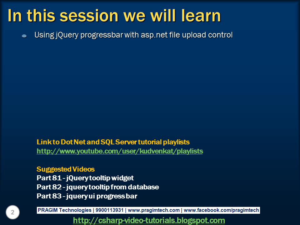 Sql server, .net and c# video tutorial: asp.net multiple file upload ... Sql server, .net and c# video tutorial: asp.net multiple file upload ...