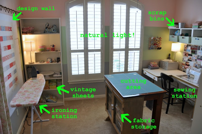 Mia Dolce Originals - Modern Quilts and DIY Projects: Sewing Room Tour