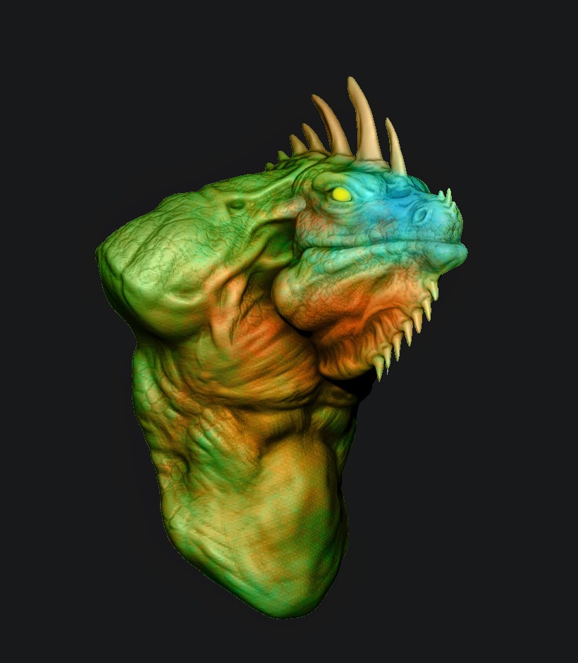 Lizardman colour tests | Lee Greatorex Photo/3D blog