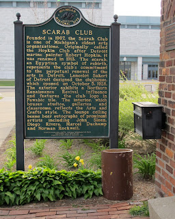 with an artist's hand: "WAX" .. Encaustic exhibition .. The Scarab Club ...