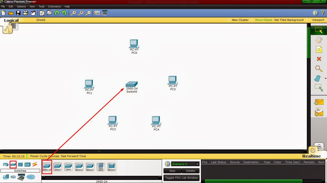 Cara Membuat Topologi START di Cisco Packet Tracer « SAINS IT