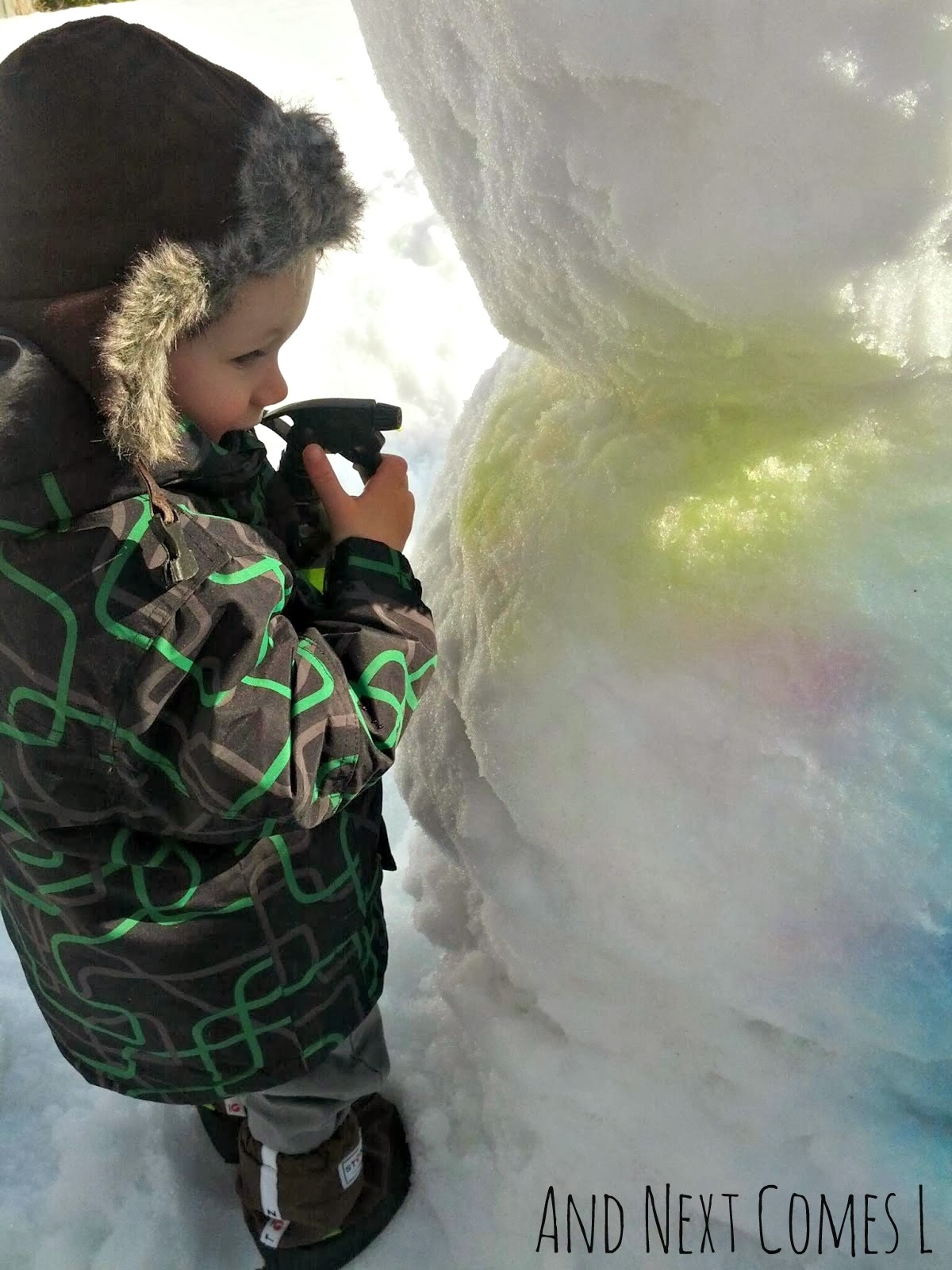 A Spray Painted Snowman | And Next Comes L - Hyperlexia Resources