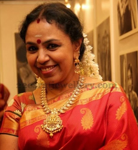 Sudha Raghunathan in Mango Mala - Jewellery Designs