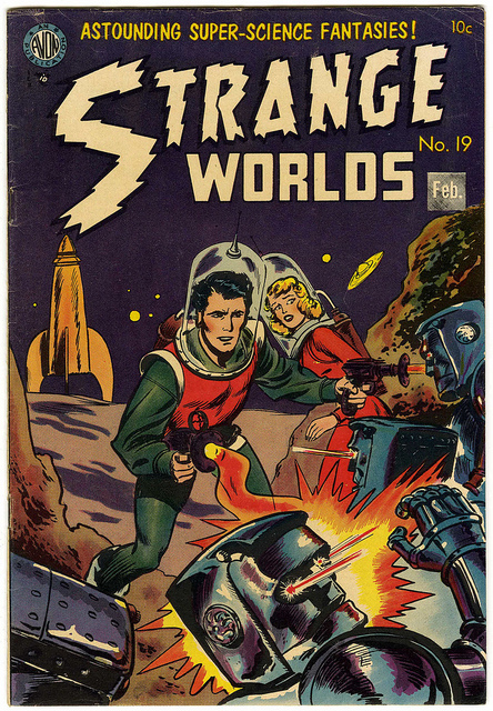 Flyer Goodness: Strange Worlds Comic Covers (1950s)