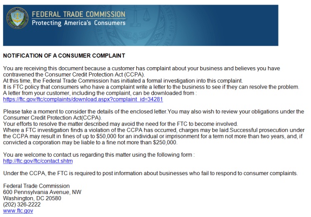 Better Business Bureau - Business News and Opinion Blog: How Fake FTC ...