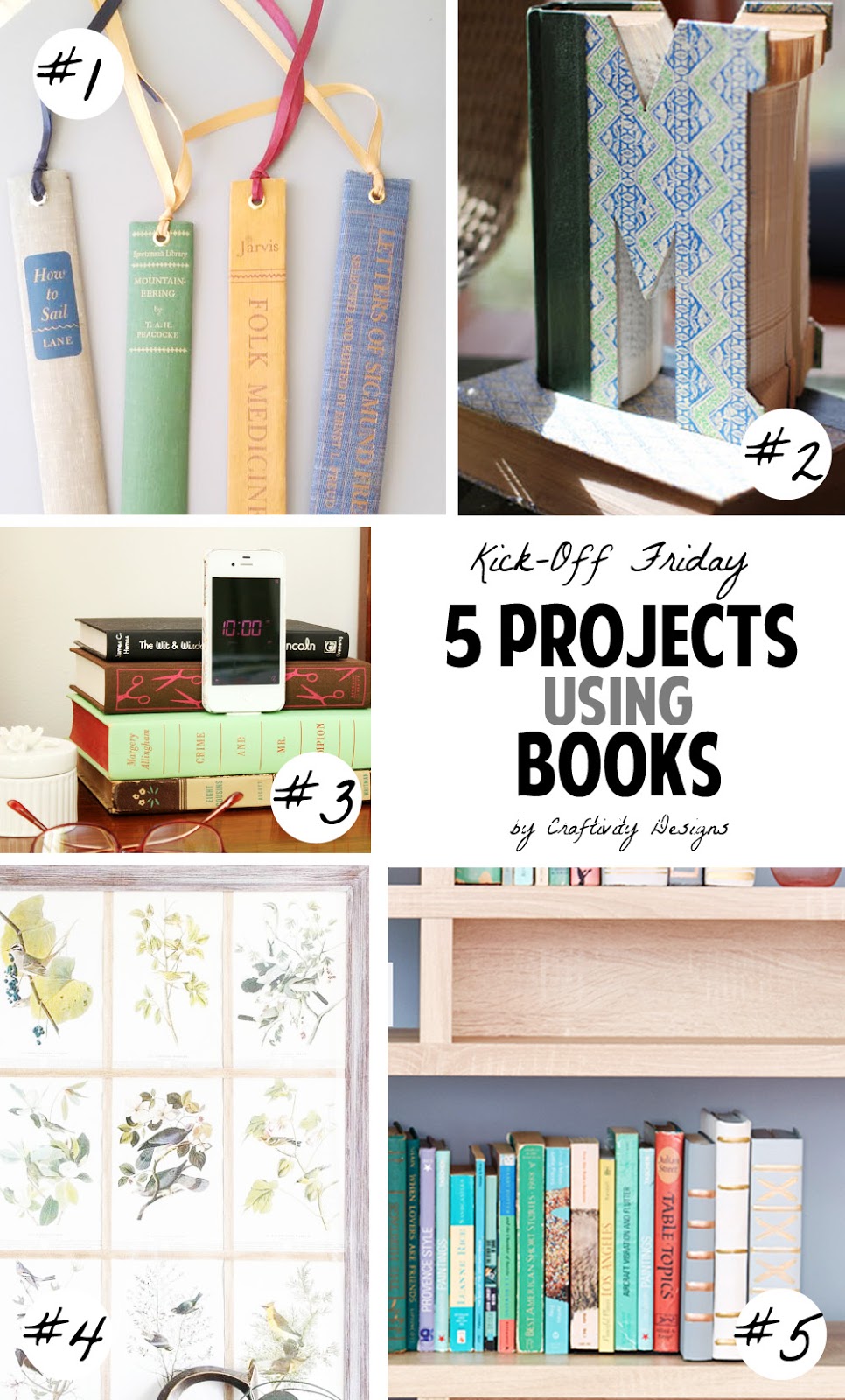 Craftivity Designs: Kick Off Friday // 5 Projects using Books