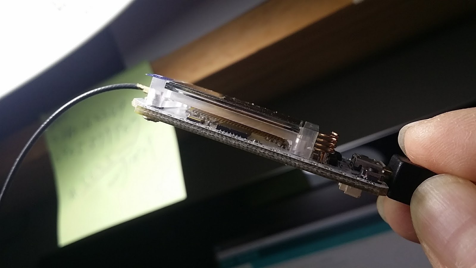 Heltec ESP32+OLED+Lora, hardware testing