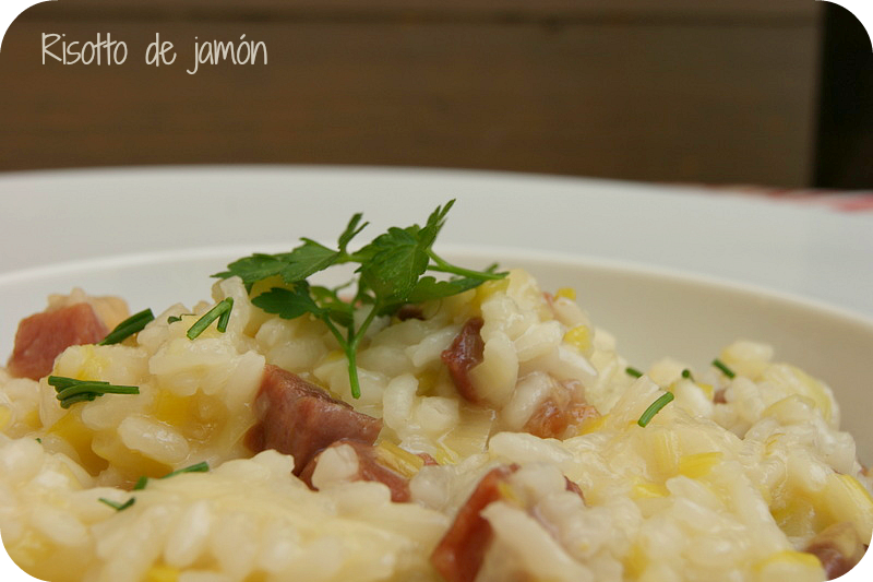 RISOTTO DE JAMÓN - Atrapada en mi cocina