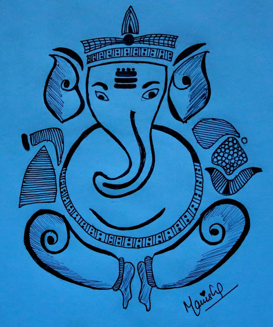 Pencil Arts and Mehndi Designs: Shree Ganesh Pencil Sketch