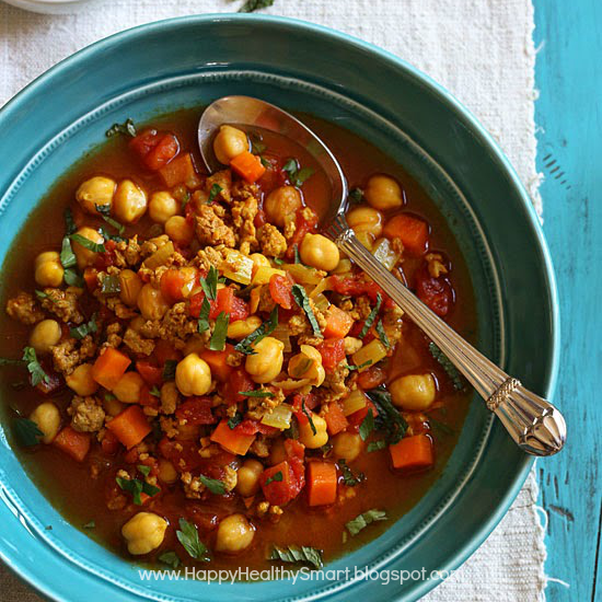 happy healthy smart : Moroccan Turkey & Chickpea Stew (21 Day Fix)