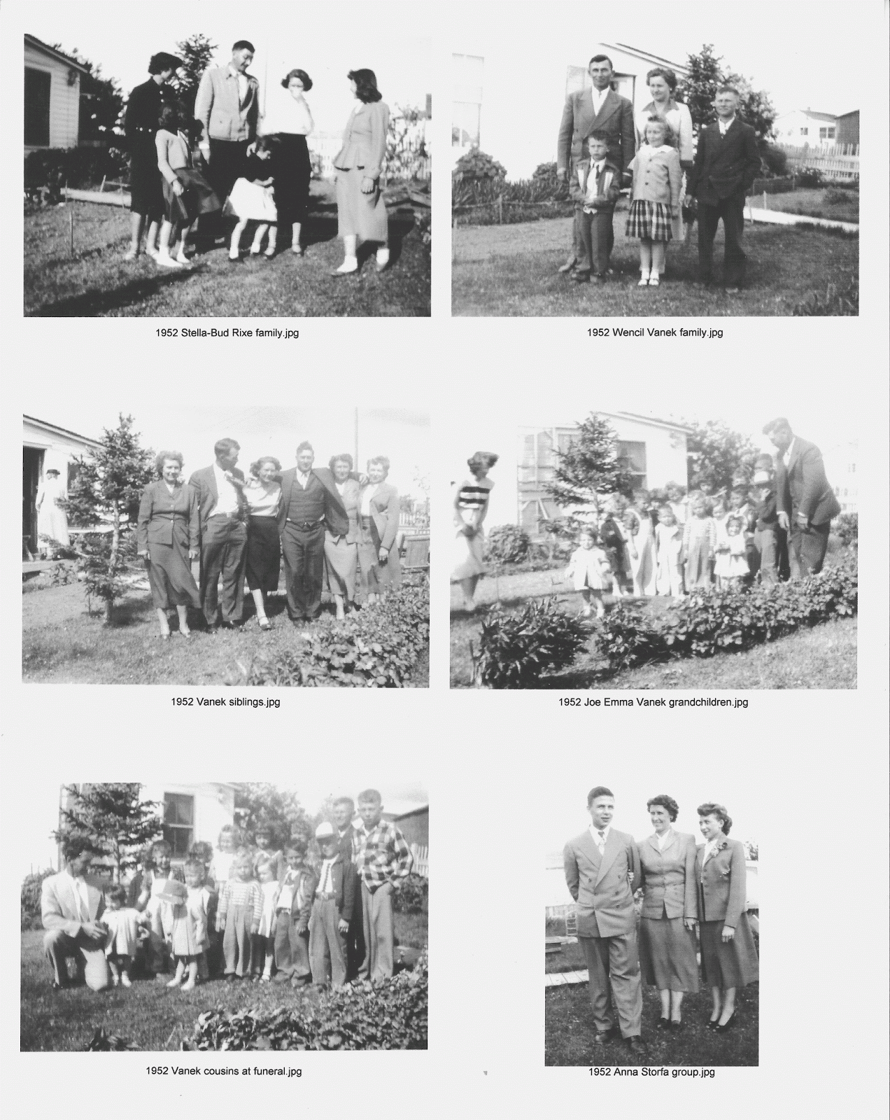 Vanek Ancestry: Vanek Ancestors from Arthur F. Vanek's Collection