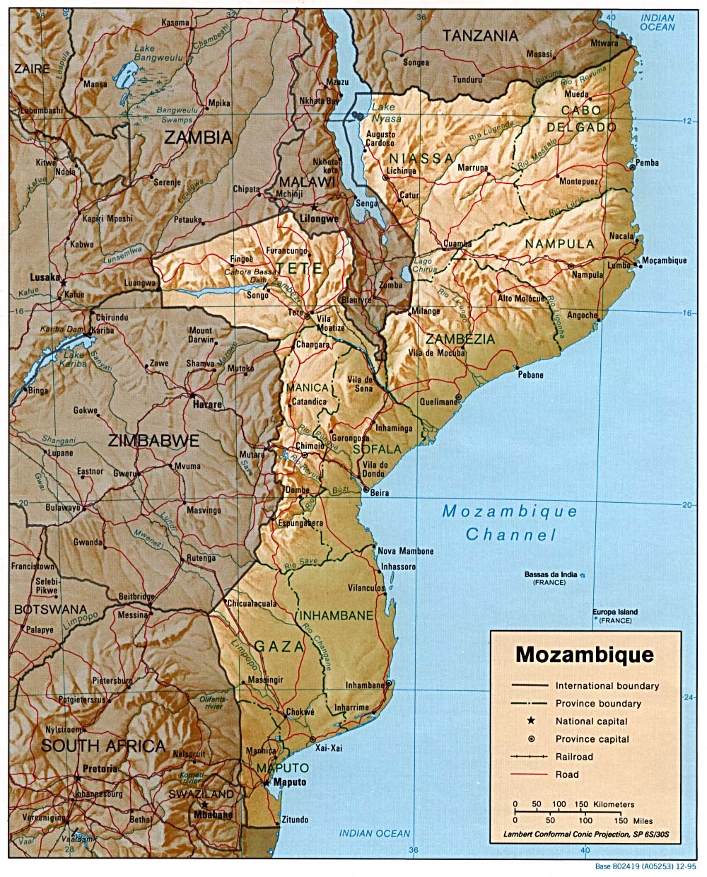 MAPAS DE MOÇAMBIQUE - Geografia Total™