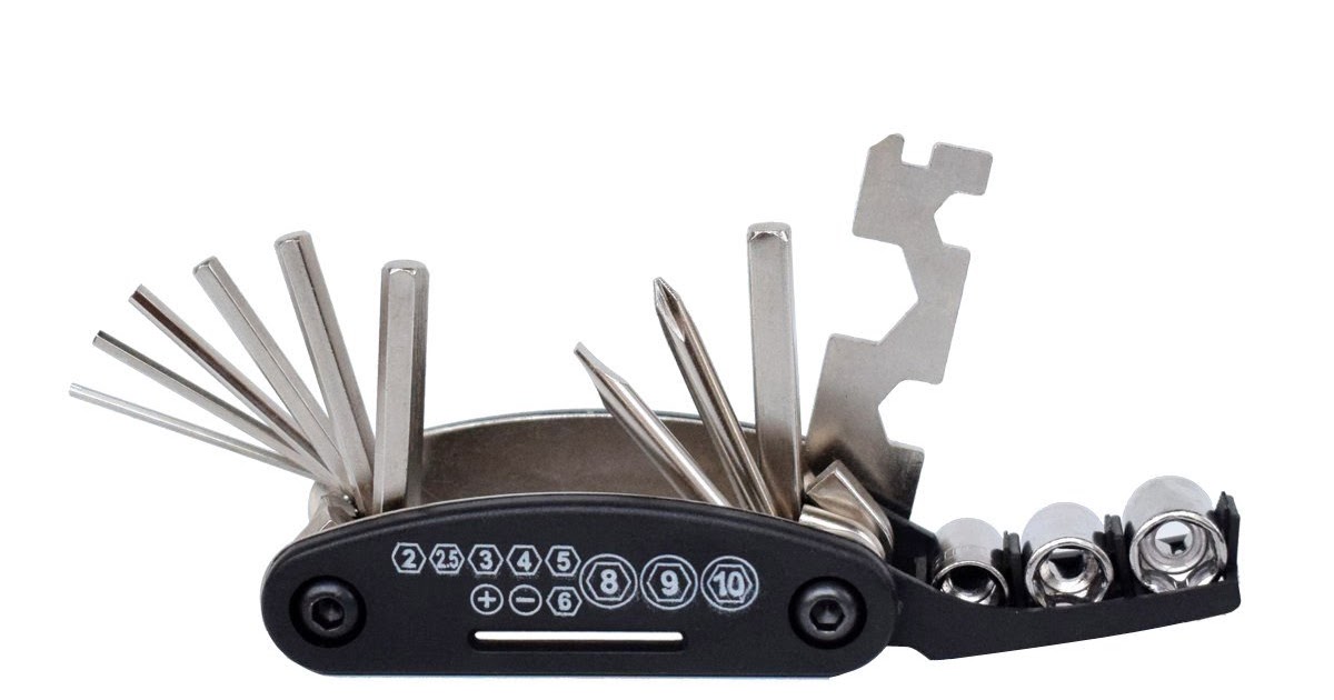 Product Reviews & Tips: 16 in 1 multi function bike tool kit