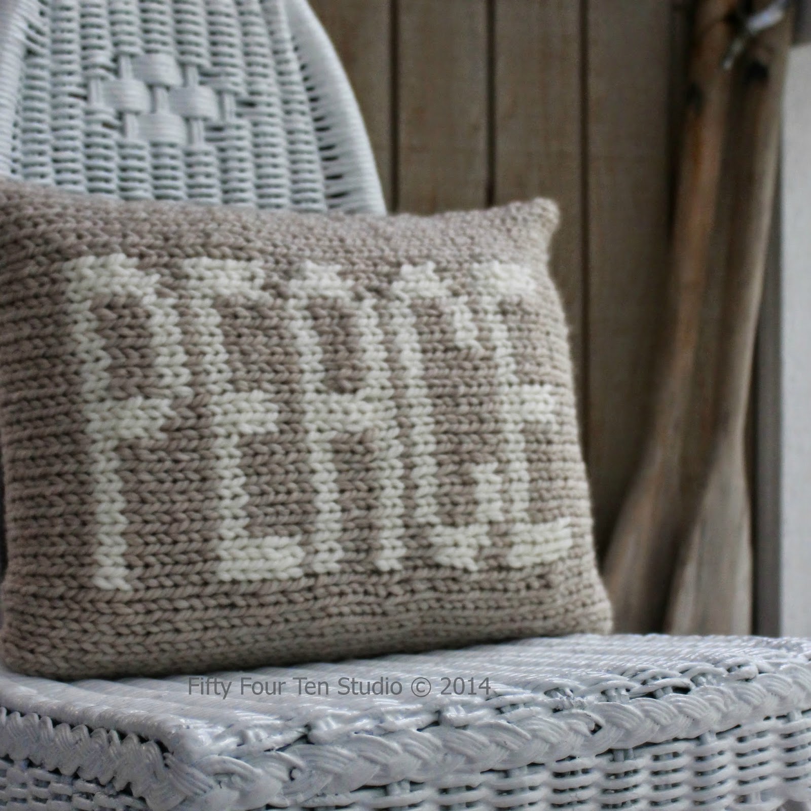 Fifty Four Ten Studio: The Peace Pillow Knitting Pattern