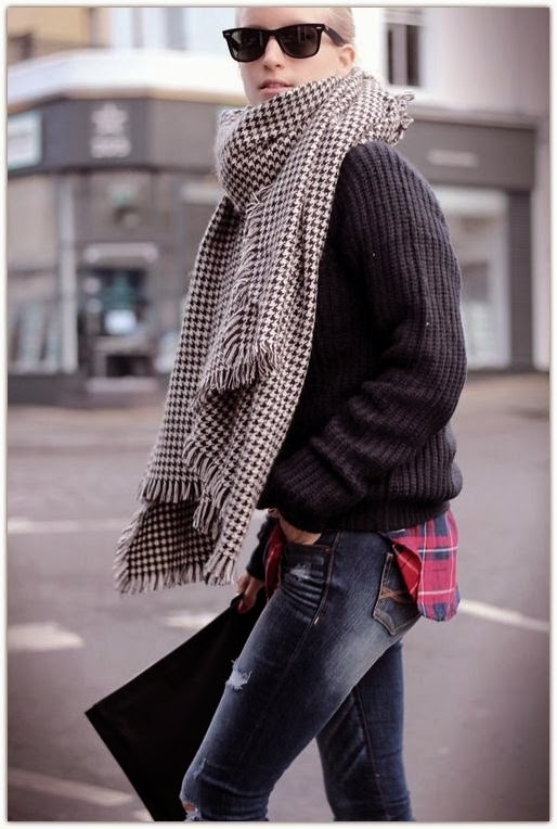 Ways to style a scarf