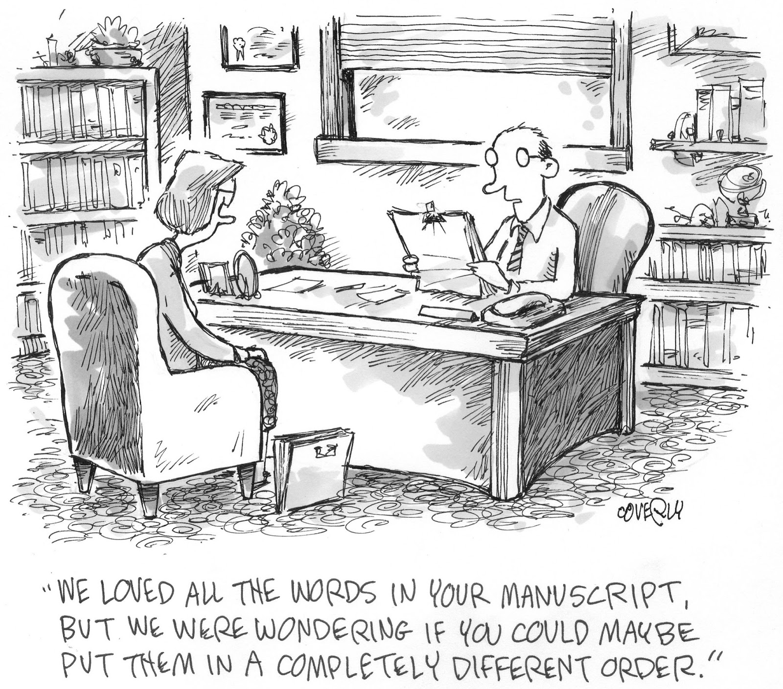Mystery Fanfare: Cartoon of the Day: Writing