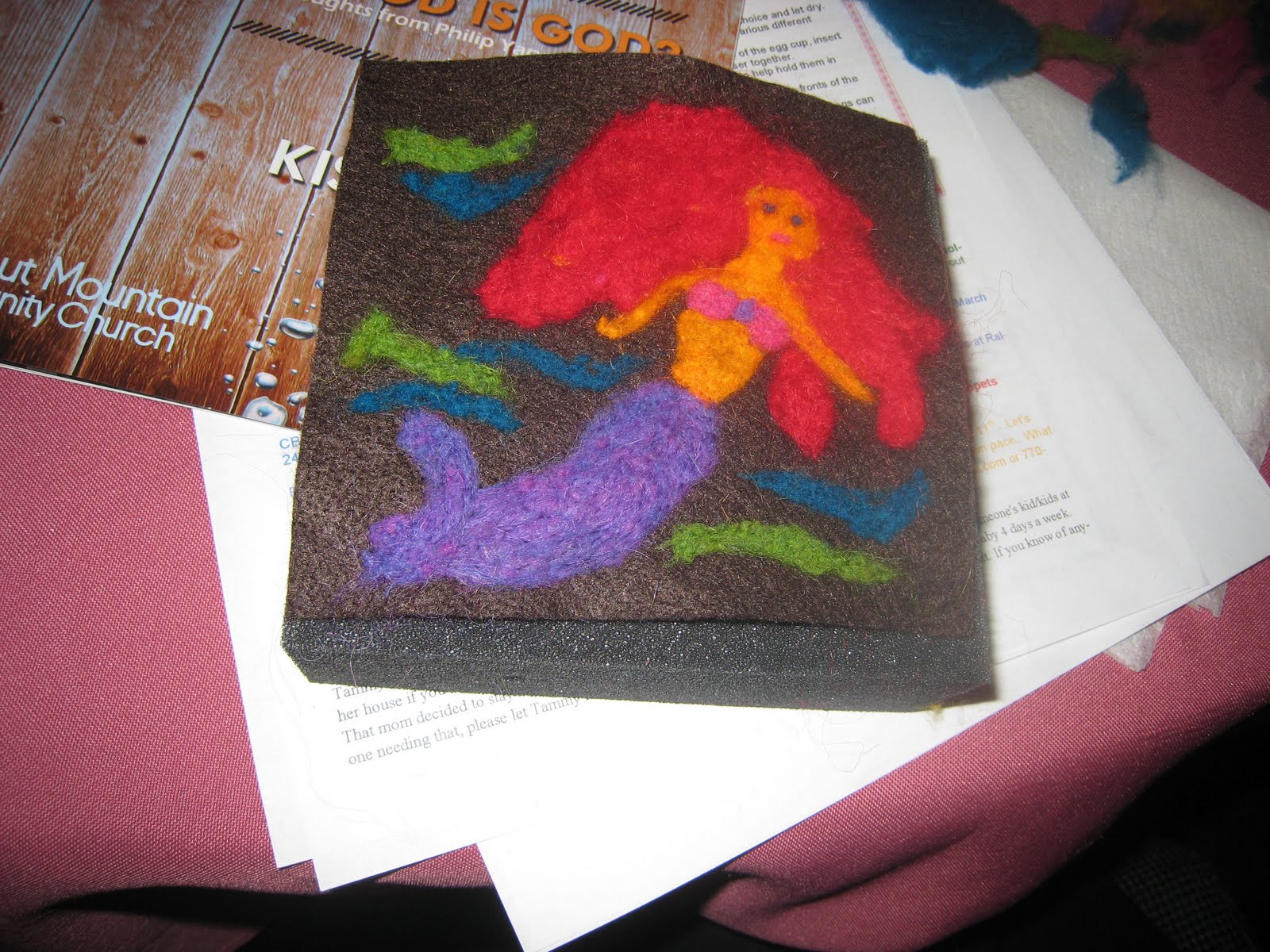 Karey's Overflow: MOPS NeedleFelting Craft