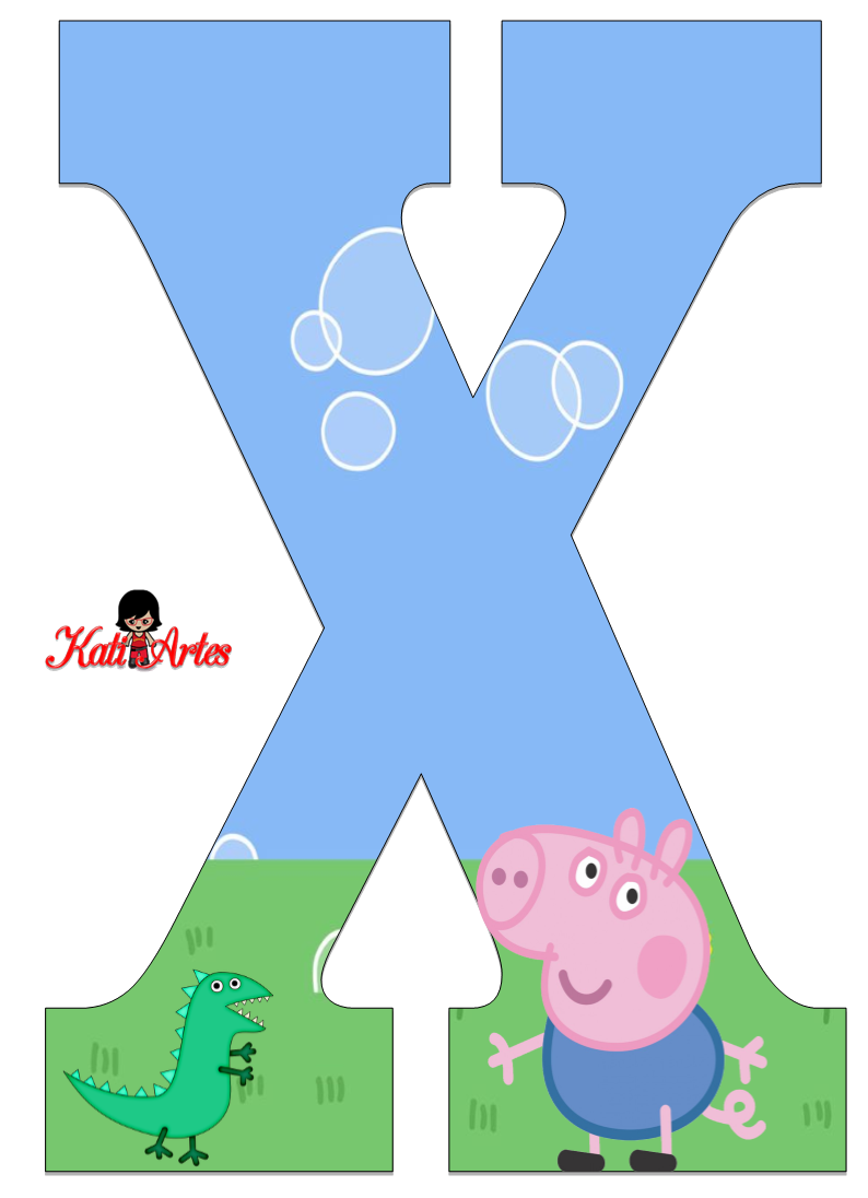 Alfabeto de George Pig. - Oh my Alfabetos!