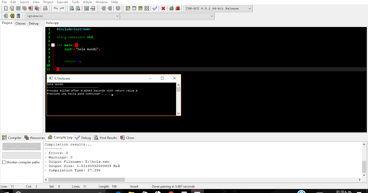Desarrolla software utilizando programación estructurada