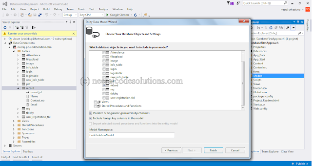 Entity Framework Database First Approach In Mvc With Example Step By