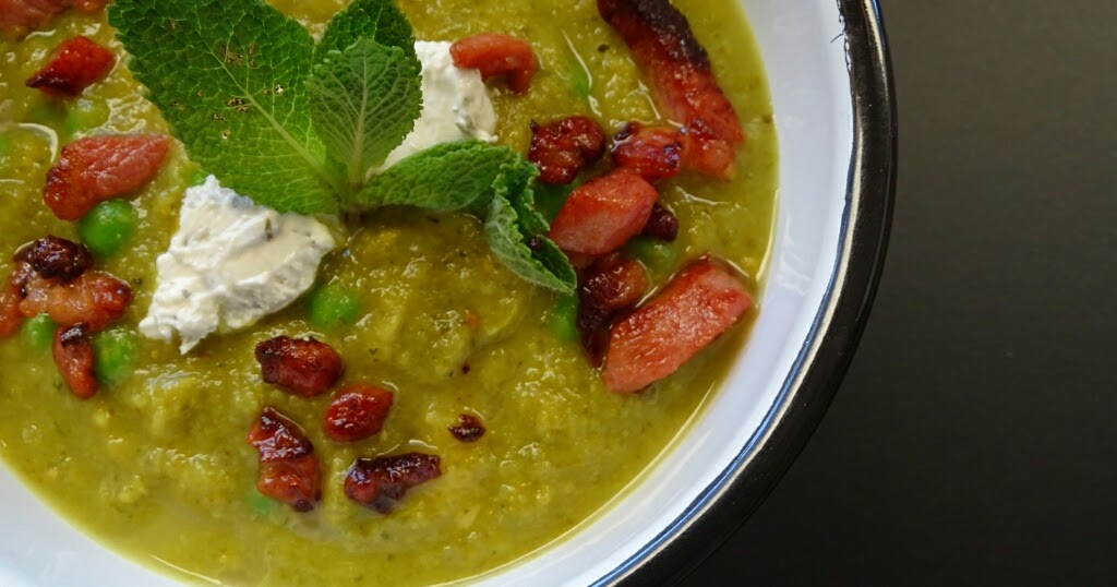 Uit Mijn Keukentje: Romige groene soep met tuinerwten