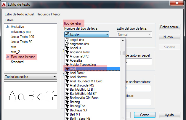 Manual para configurar texto en Autocad - Recursos Interior. Autocad ...