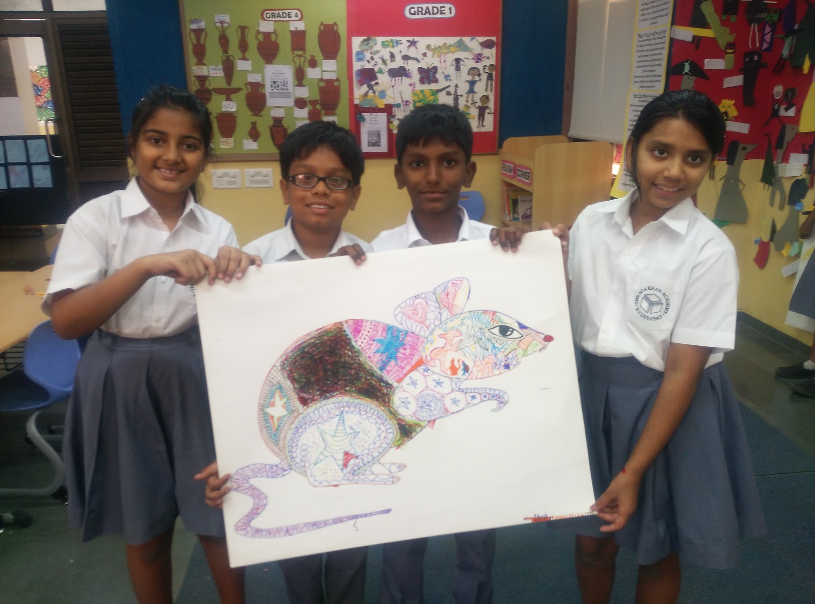 ART-rageous: grade 4 students 'Zentangle'