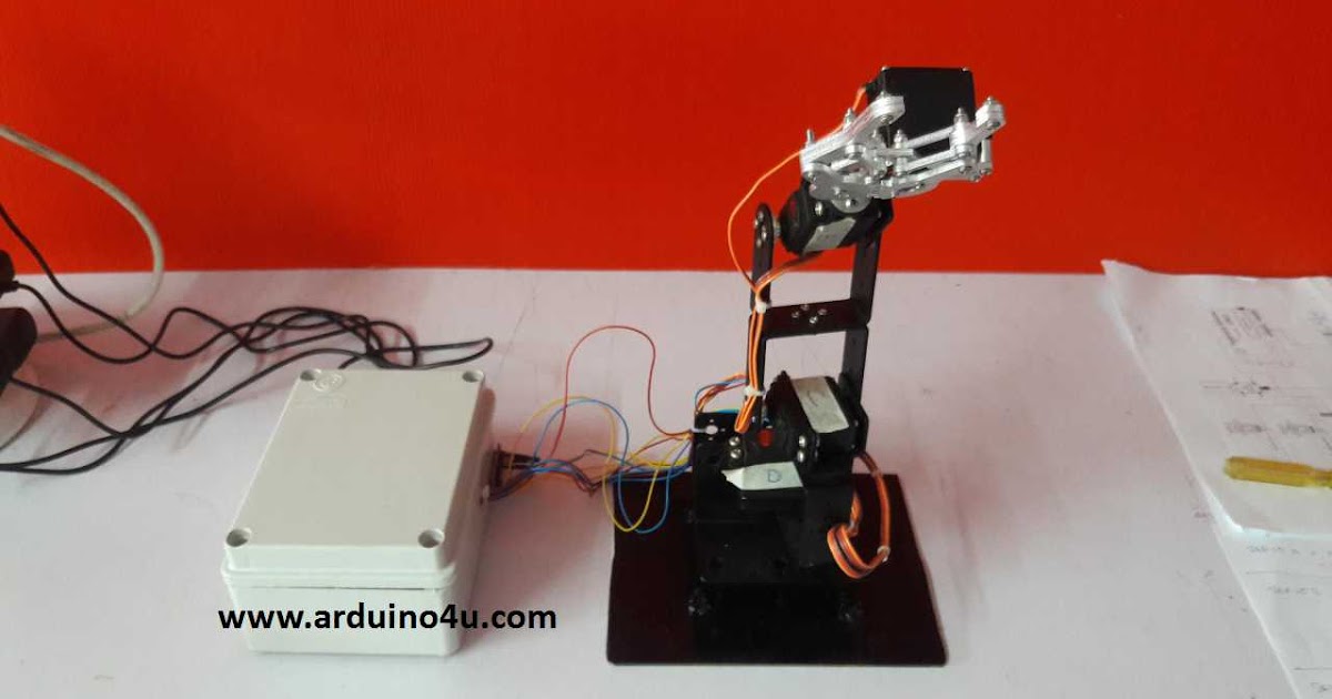 Projek Elektronik Arduino4u.com: 133-Android Robot Arm
