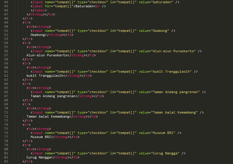 Form Input Data Checkbox Ke Dalam Database Mysql Dengan Php
