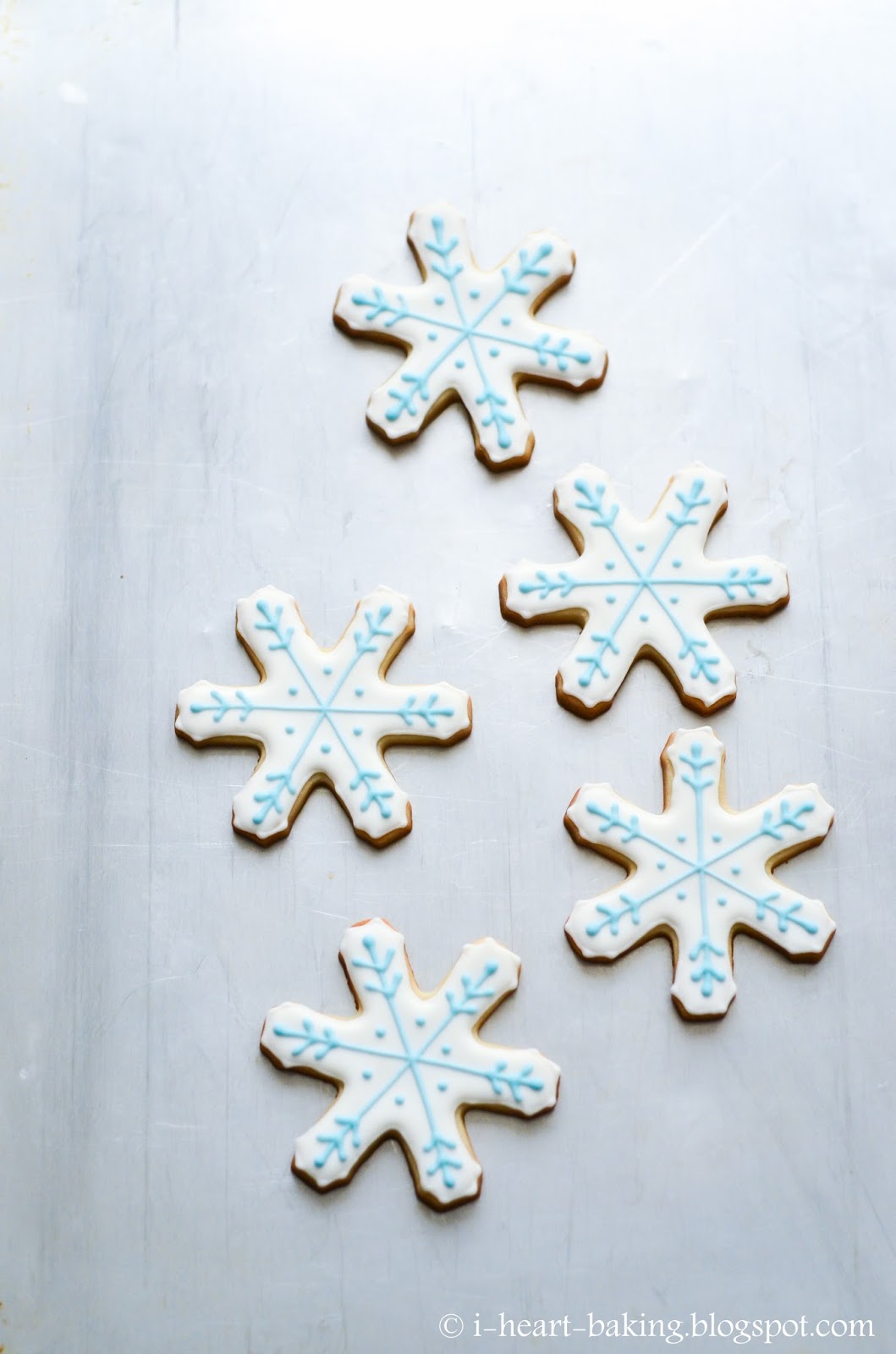 i heart baking!: snowflake cookies