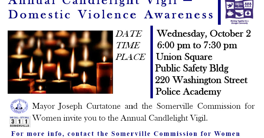 Ward 1 Online Annual Candlelight Vigil For Domestic Violence Awareness